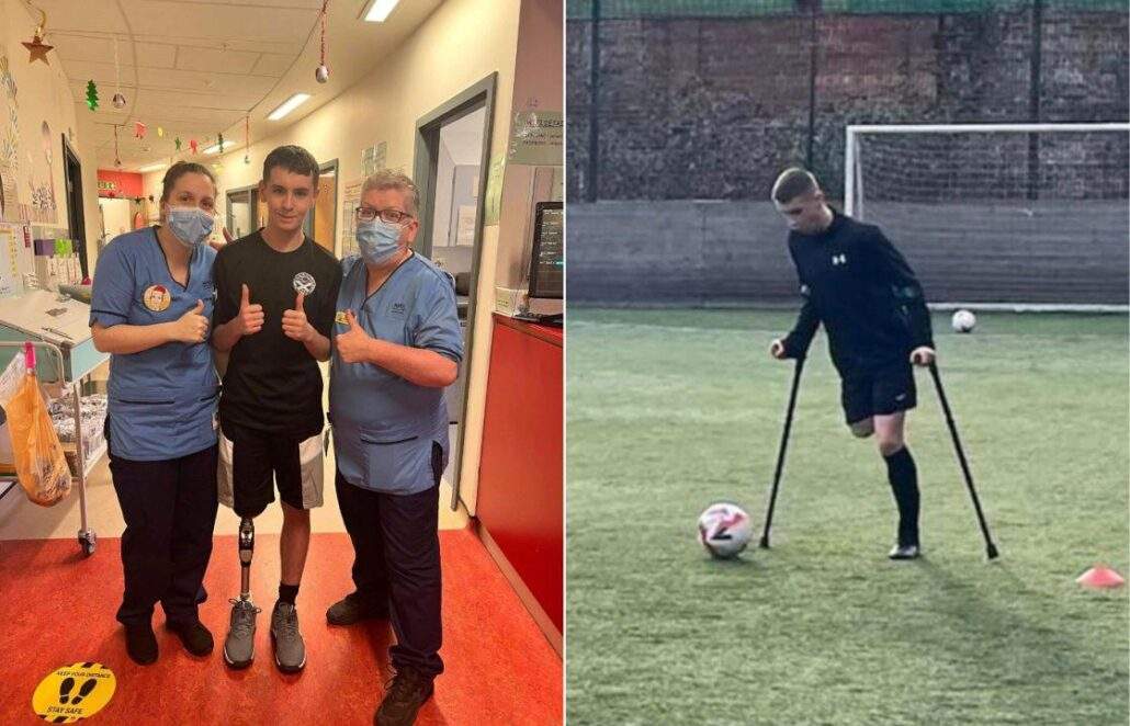 Teen Beats Cancer and Amputation to Chase Football Dream in 2025